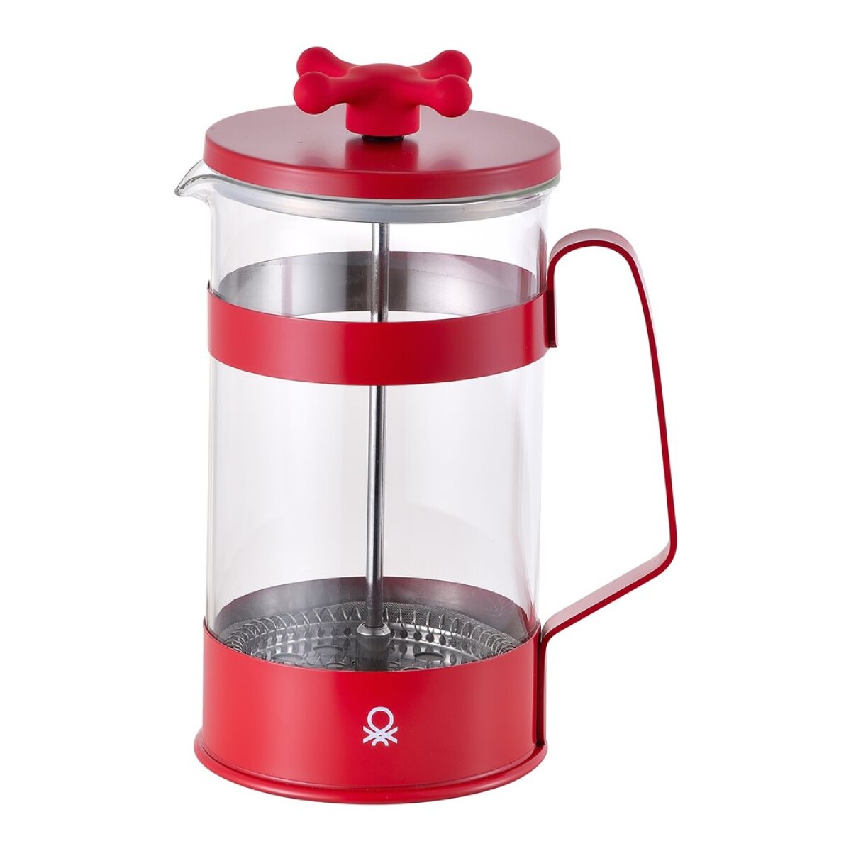CAFETERA 600ML 6T ACERO INOXIDABLE Y BOROSILICATO ROJO BENETTON — Deco ...