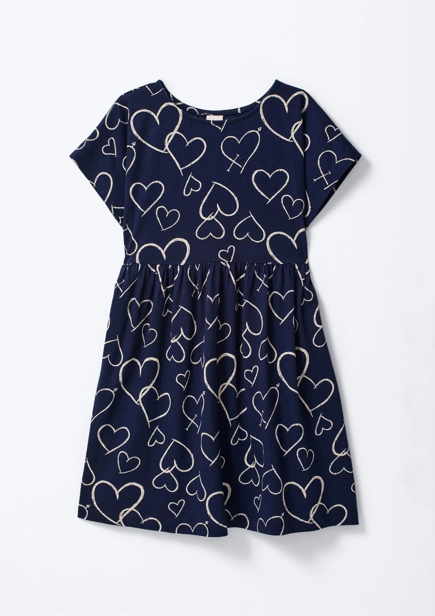 VESTIDO CORTO CON ESTAMPADO - AZUL — Hering