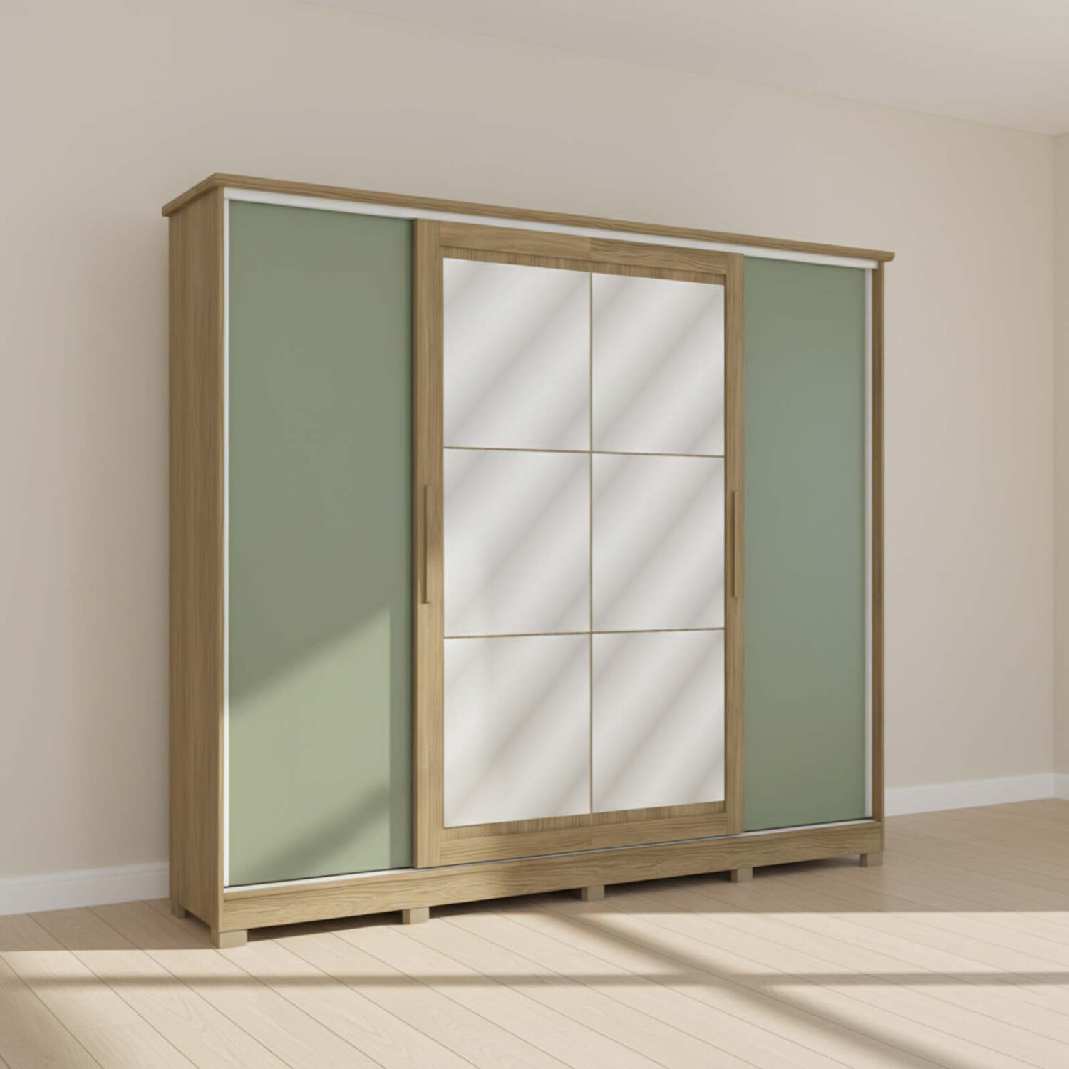Placard 4 Puertas Mdp Verde Heritage — Divino