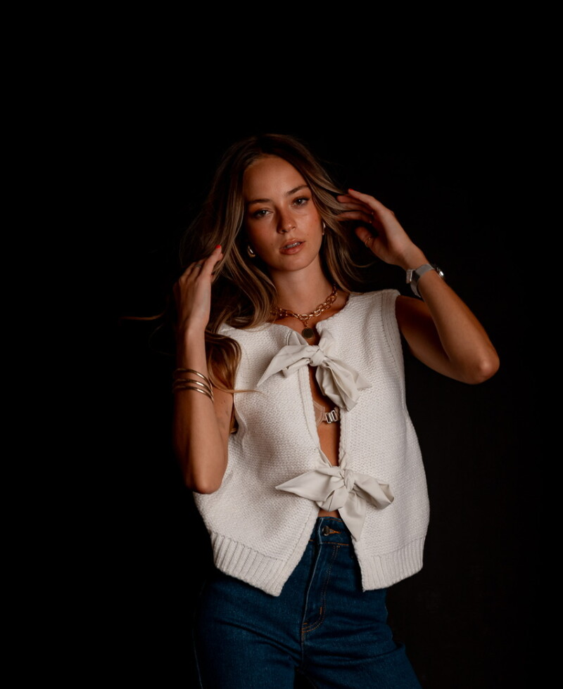 Chaleco Valery (PRE VENTA) - blanco — Bianca Store