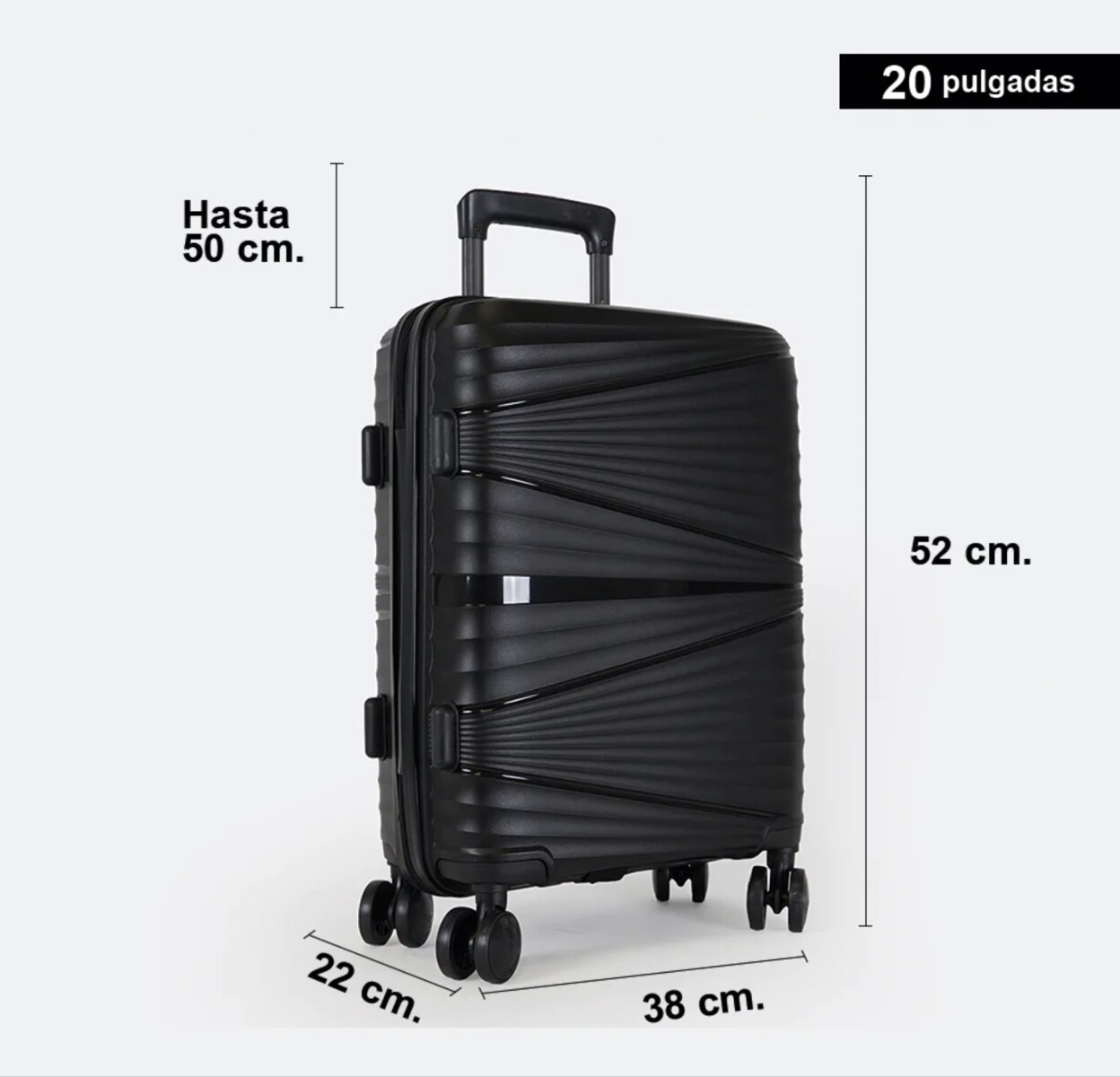 Valija chica 20” Carry-on - Negro — Aventureros