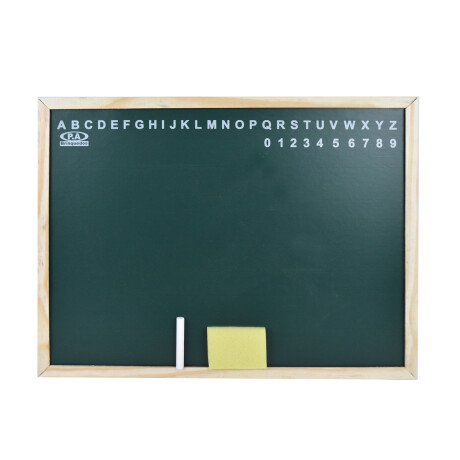 PIZARRA VERDE MADERA PARA TIZA 40X50CM — El Clon
