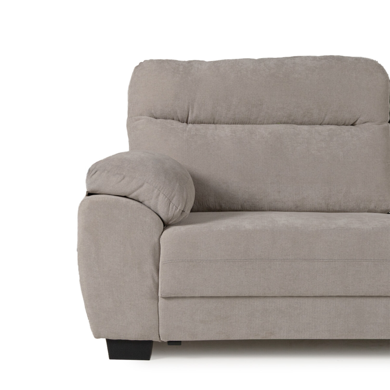 Sofá Serena (Outlet) - Tela Microfibra - 3 cuerpos - Berlin 05 (Ceniza ...