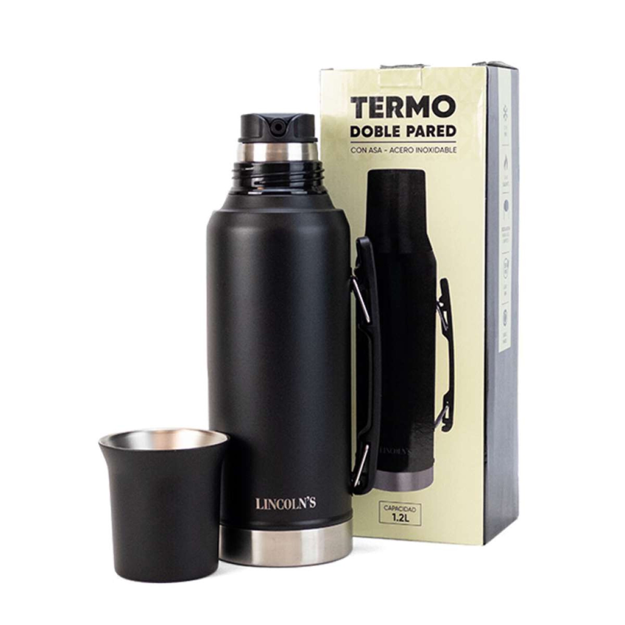 Termo Oman - Negro — Tienda Soy Santander