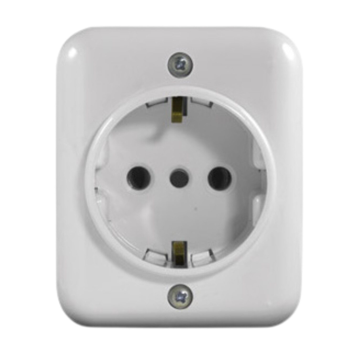 TOMA EXTERNA SCHUKO 2P+T C/ ROSETA BLANCO — Luminotecnia