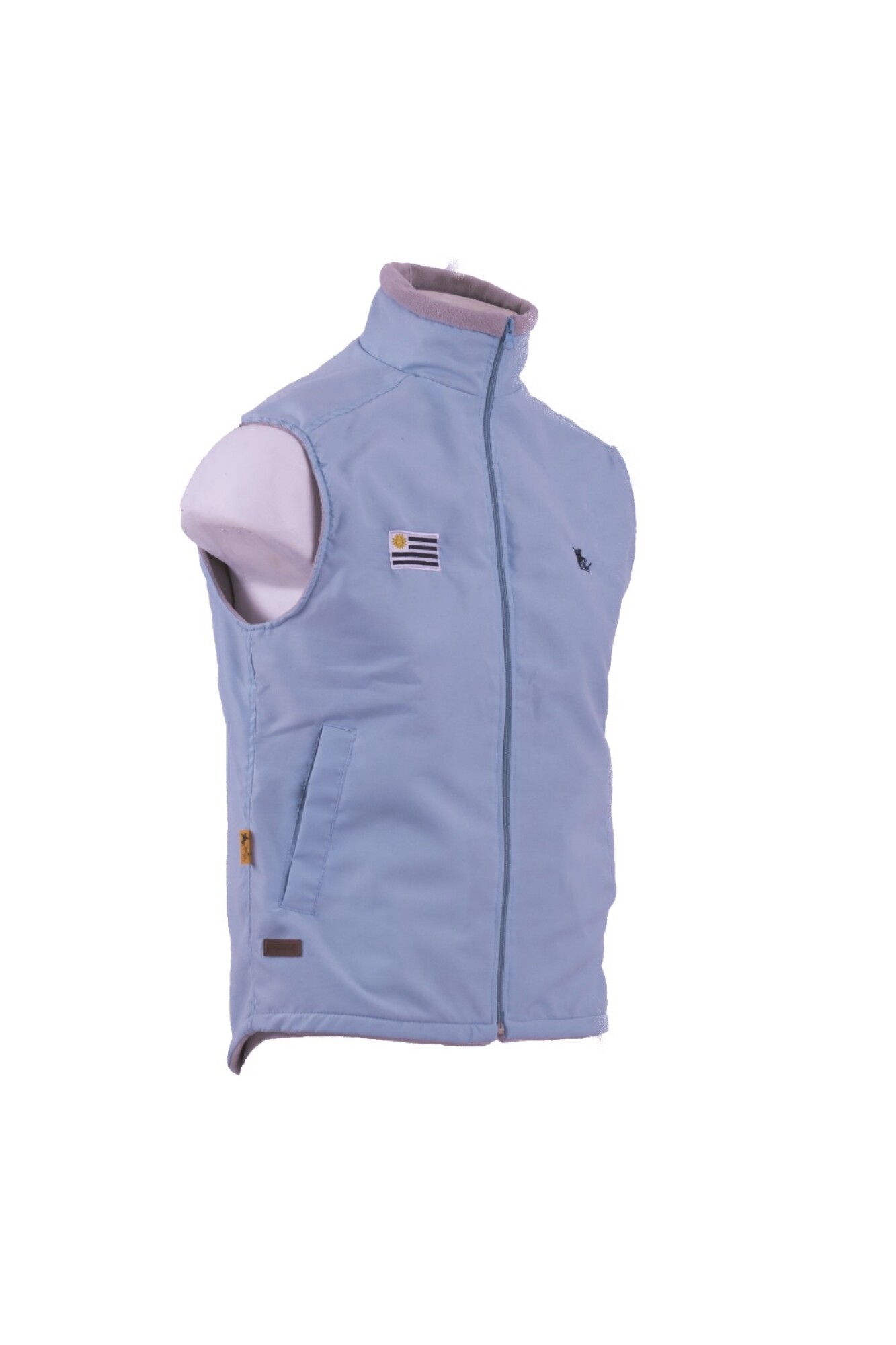 Chaleco microfibra con polar - Celeste — Bagual