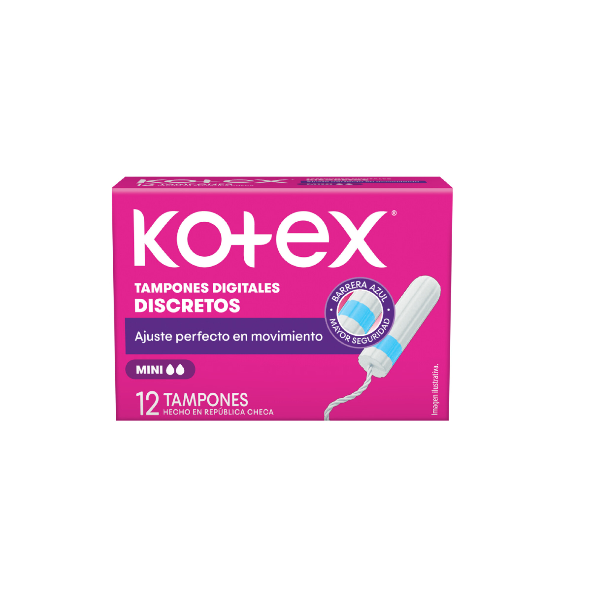 KOTEX TAMPONES MINI DIGITAL UNID. X 12 U — Farmacenter