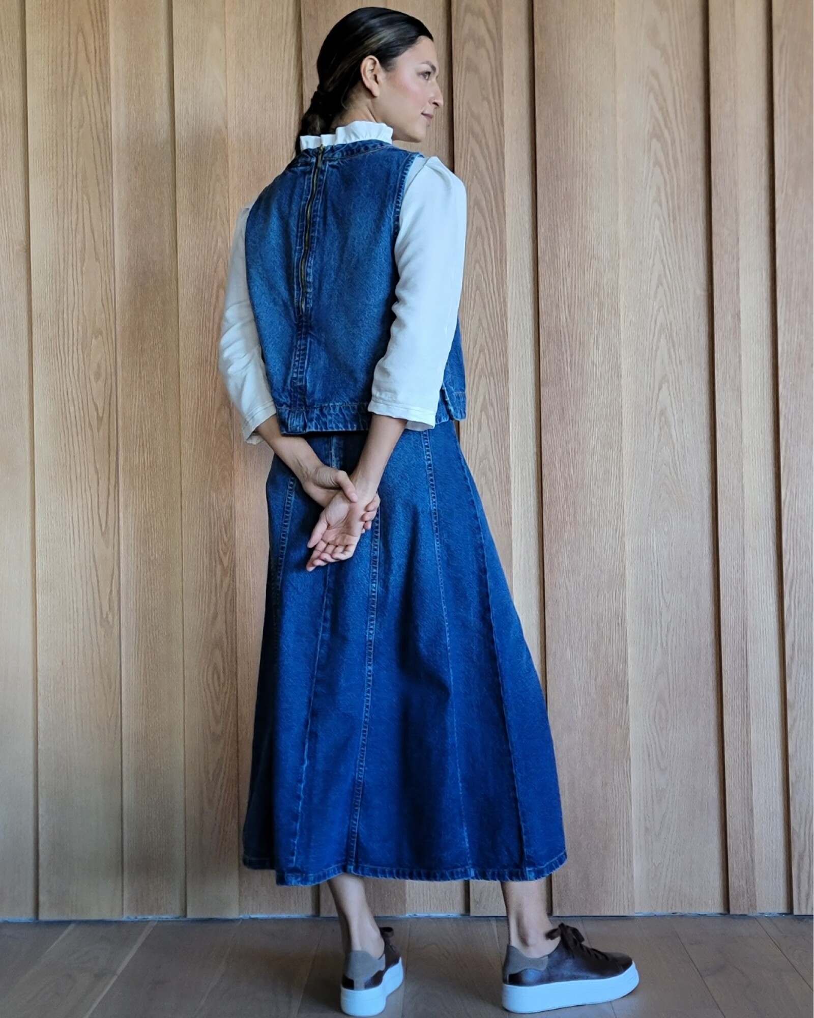 Pollera Mónaco - Denim azul — Magnolia