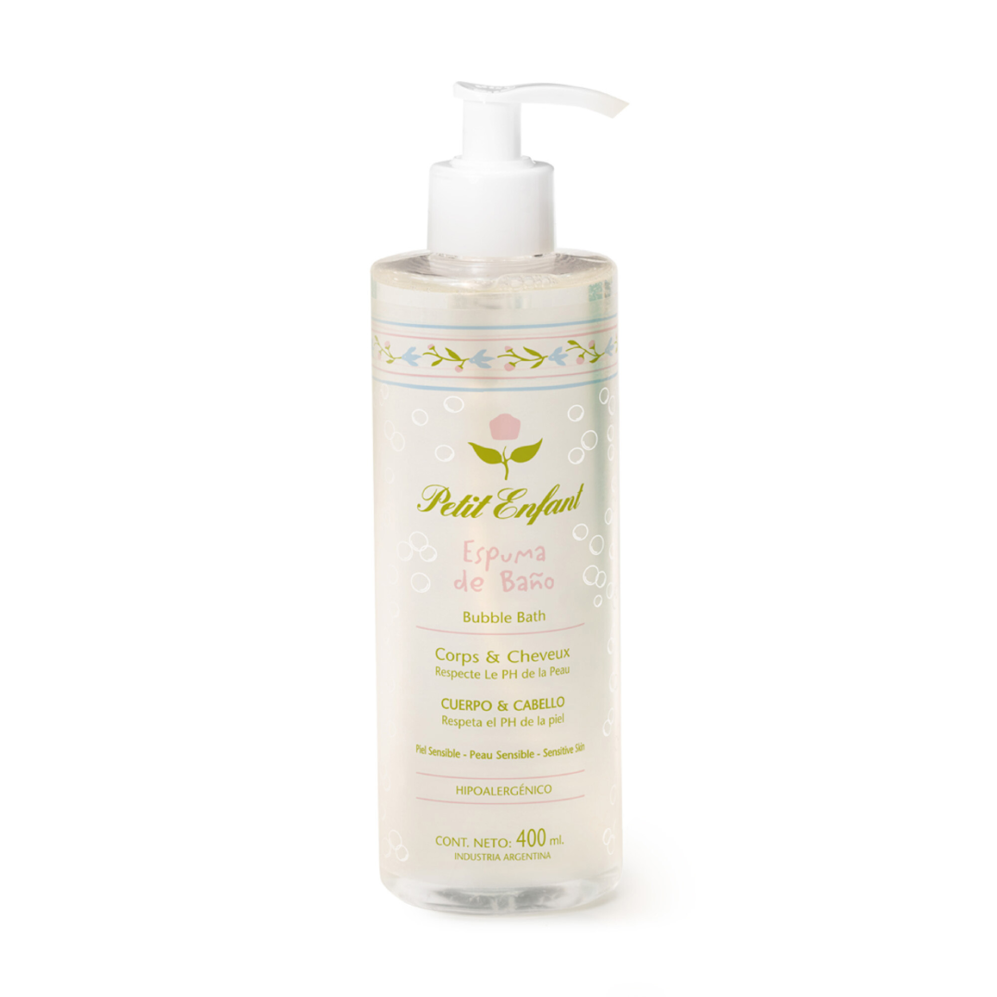 Espuma de Baño Petit Enfant c/valvúla - 400 ml — Tienda Soy Santander