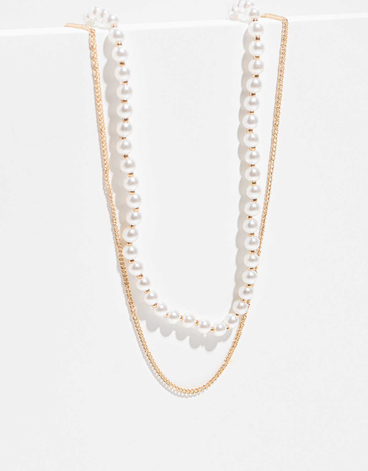 Collar Doble Con Perlas — Isadora