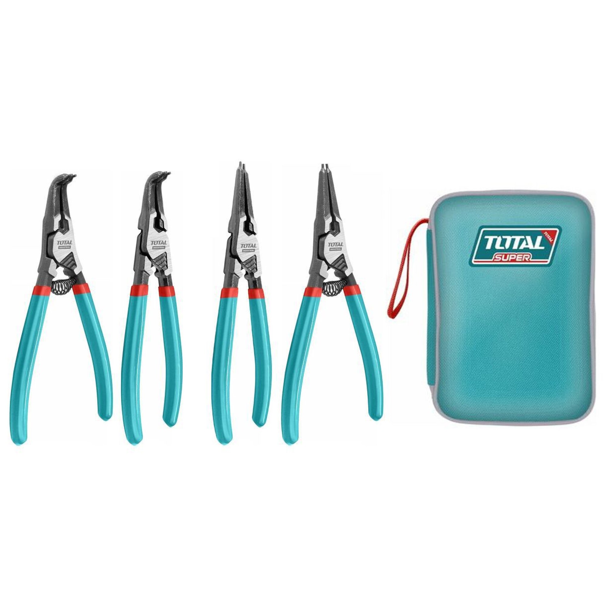 Set De 4 Pinzas Saca Seguros 7" — Herramientas Total