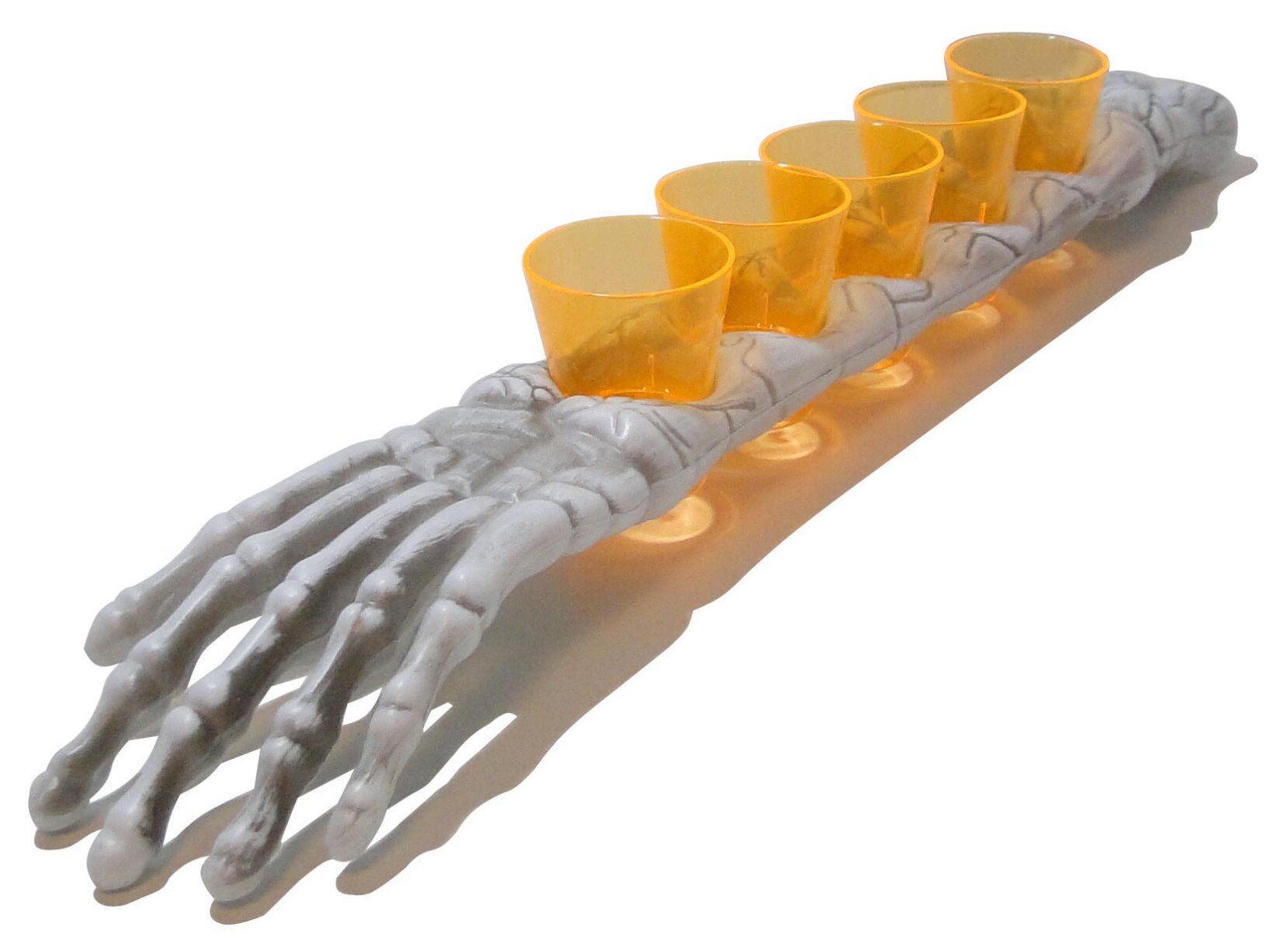 VASO SHOT SET X5PCS DE TRAGO CORTO EN BRAZO ESQUELETO — El Clon