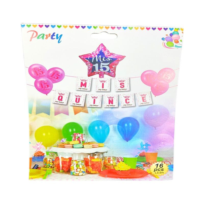Set de Globos Mis 15 — Casa Fessta