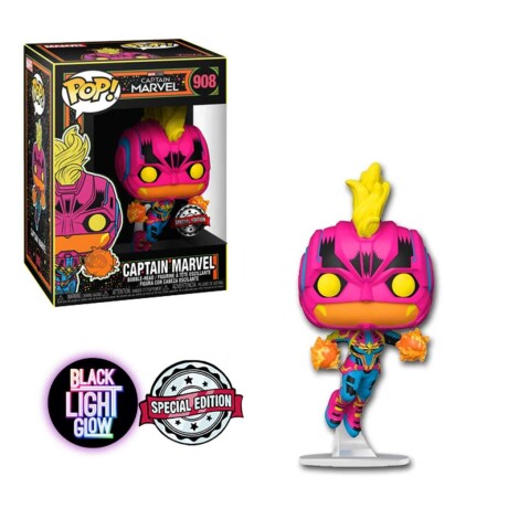 Captain Marvel Marvel [Exclusivo Black Light] - 908 — Tienda Soy Santander