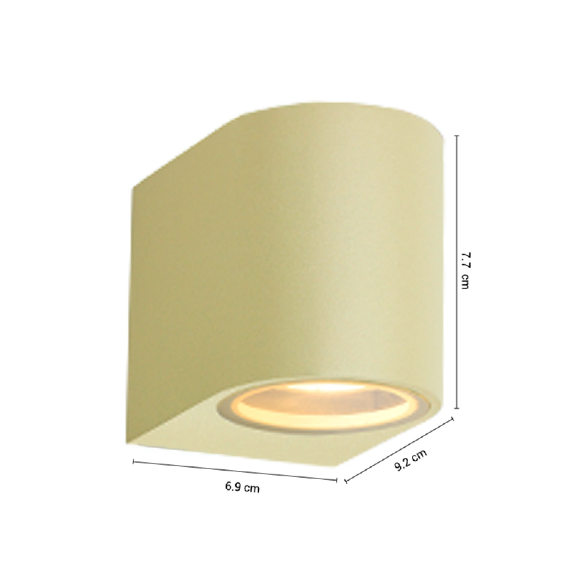 Luminaria de Pared Parma Unidireccional Sand Brass — Serlux