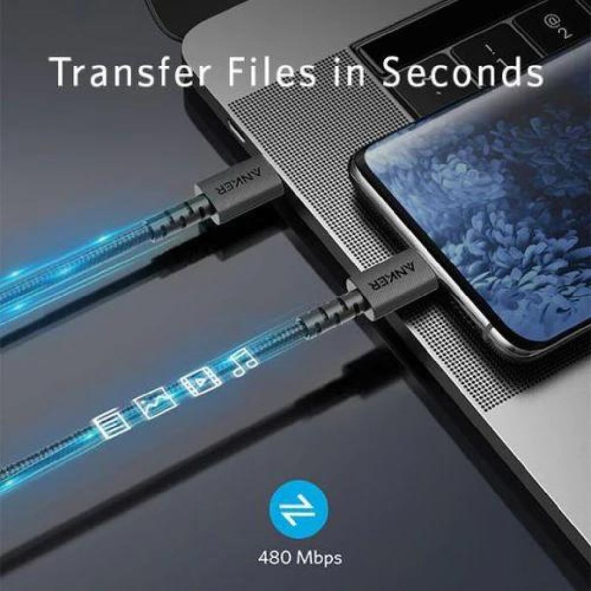 Cable Anker USB-C a USB-A — Market