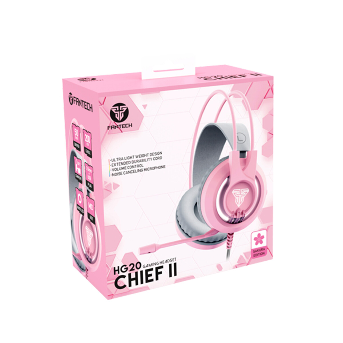 Headset Gamer · Fantech Chief II HG20 (Sakura Edition) — X Uruguay