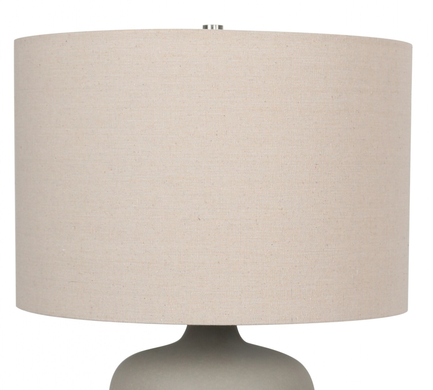 Lampara de mesa - Cerámica gris Dabor — Rustico Hogar