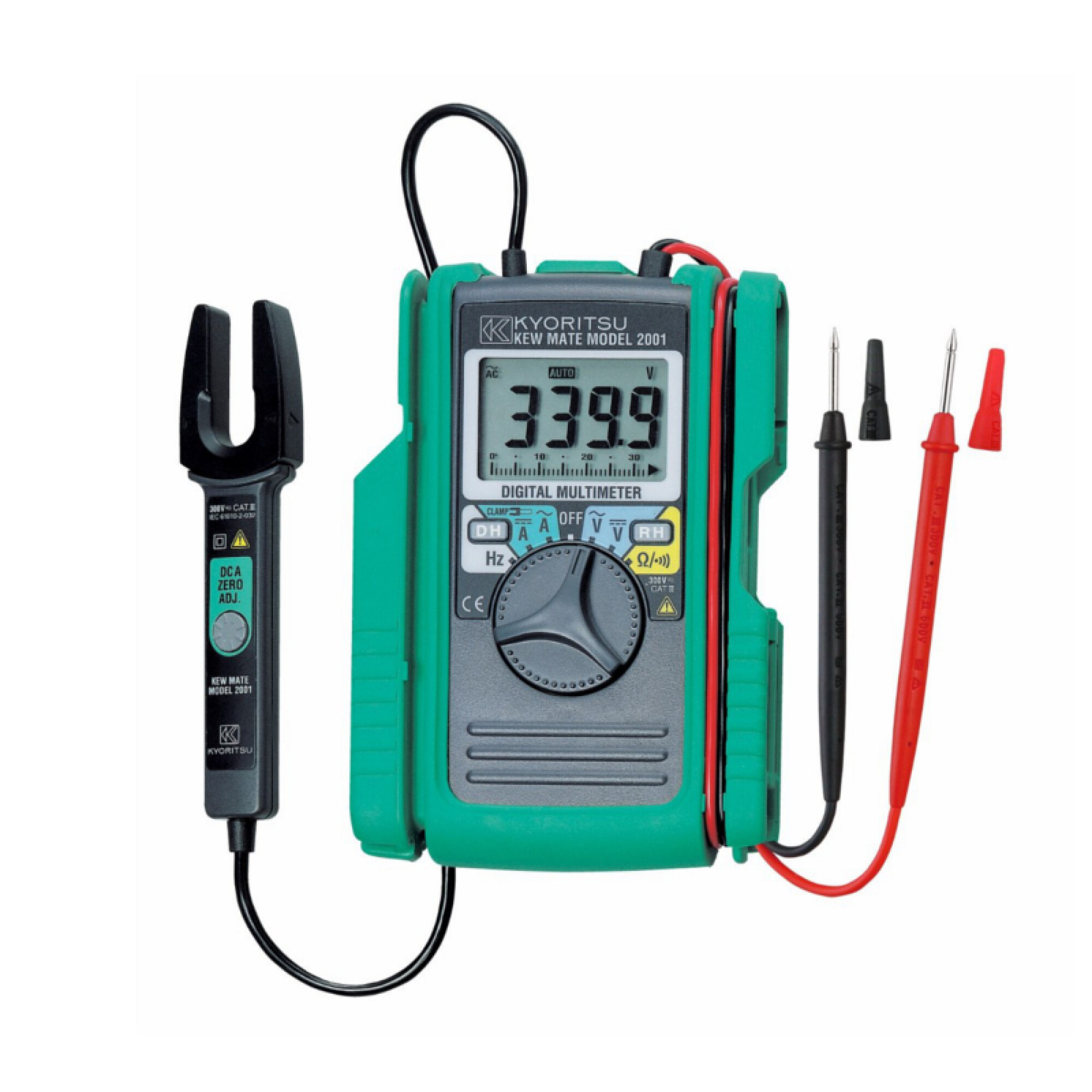 Tester multímetro digital c/pinza 100A CC/CA 2001A - KU0201 — Fivisa