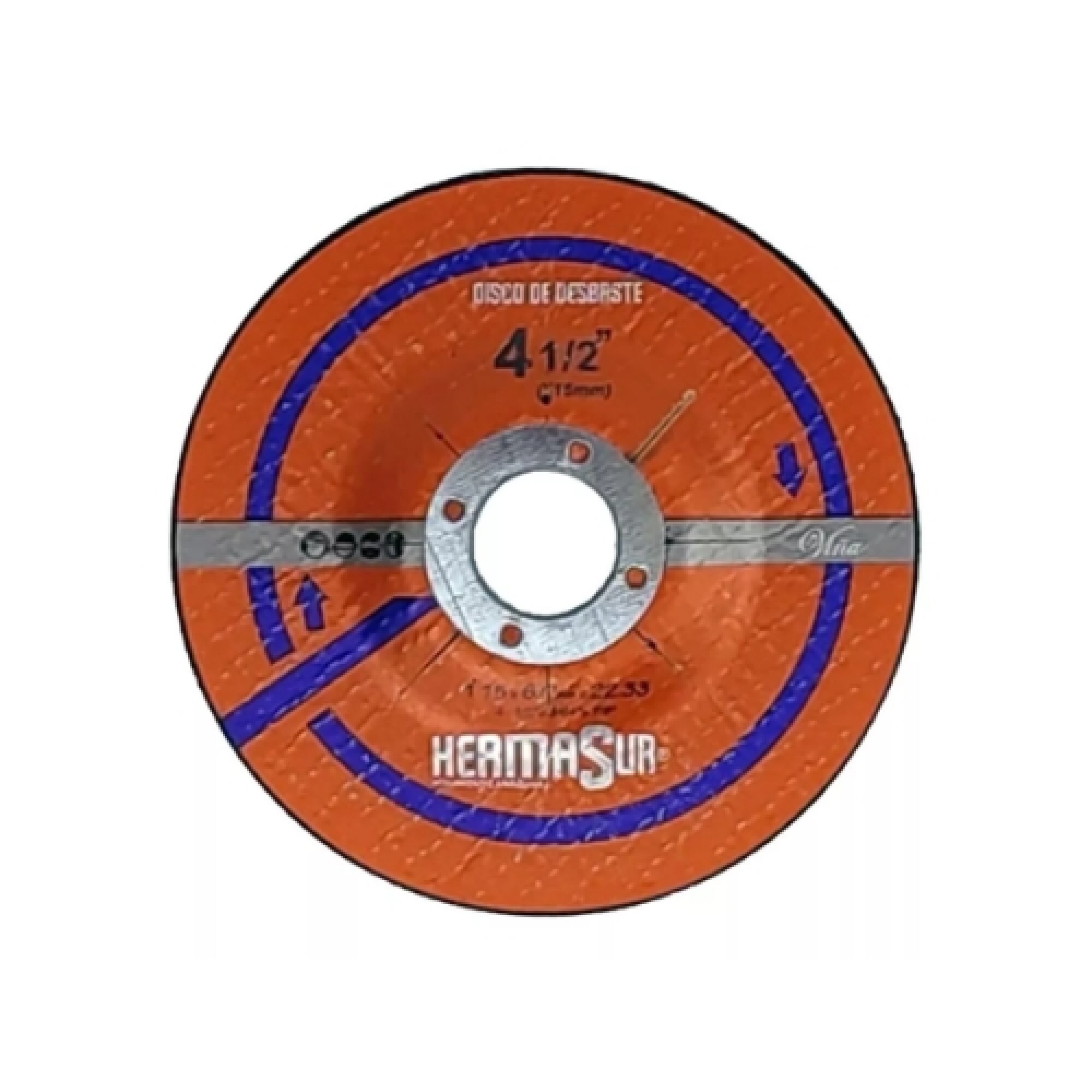 Disco Desbaste Metal 4½ X 6mm Amoladora Hermasur® 5 Uni. — Mercado de ...