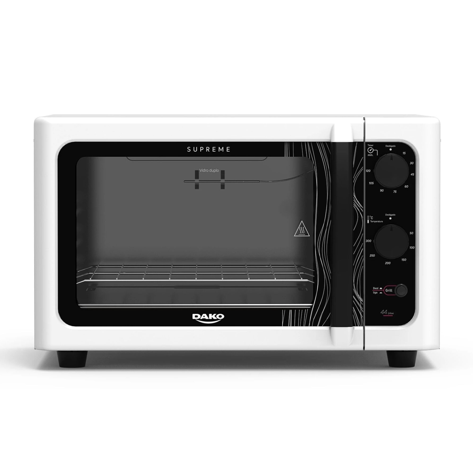 Horno Eléctrico Dako Supreme 44 litros - Blanco — Bristol