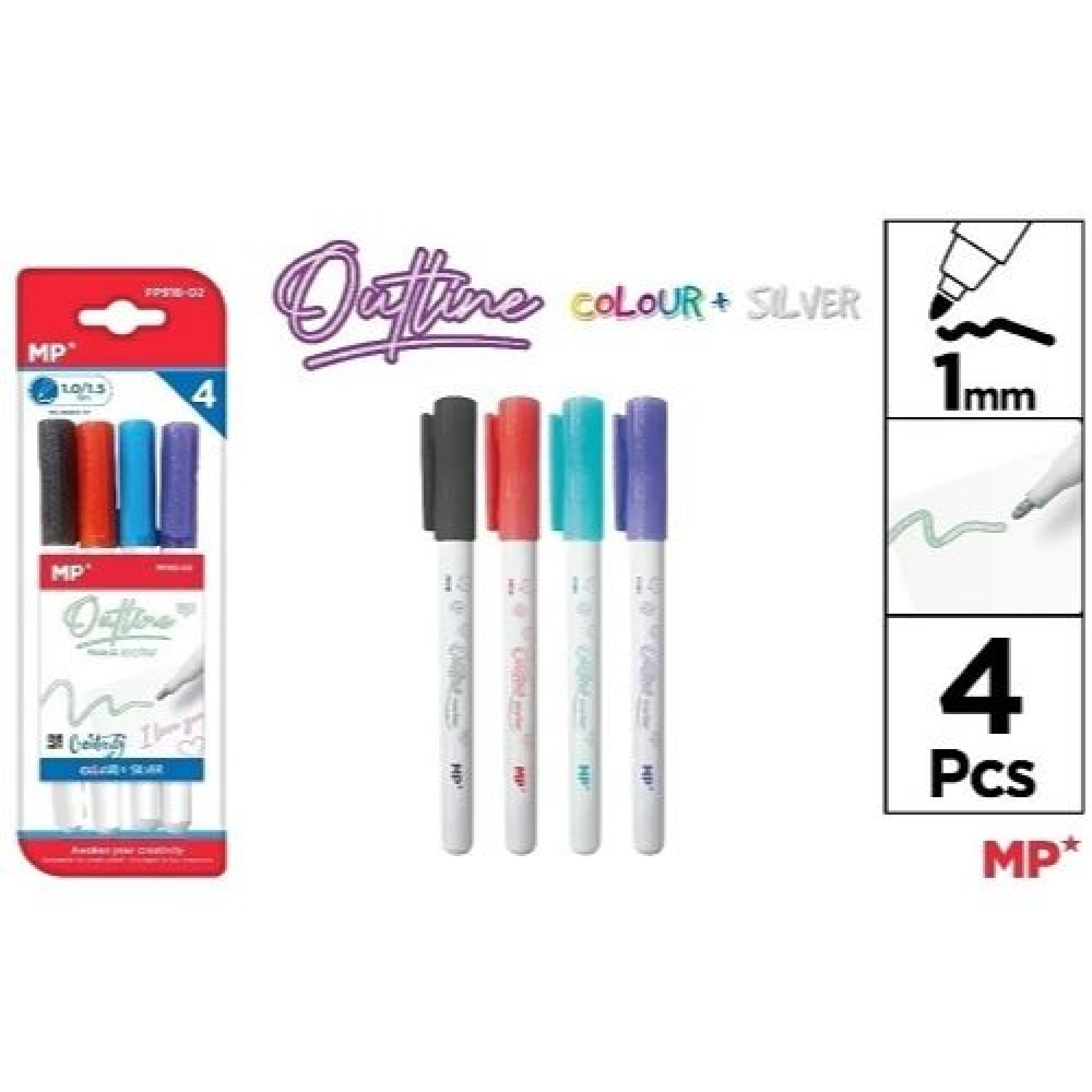 Marcadores outliner Main Paper colores fuertes - Marcadores Outliner ...