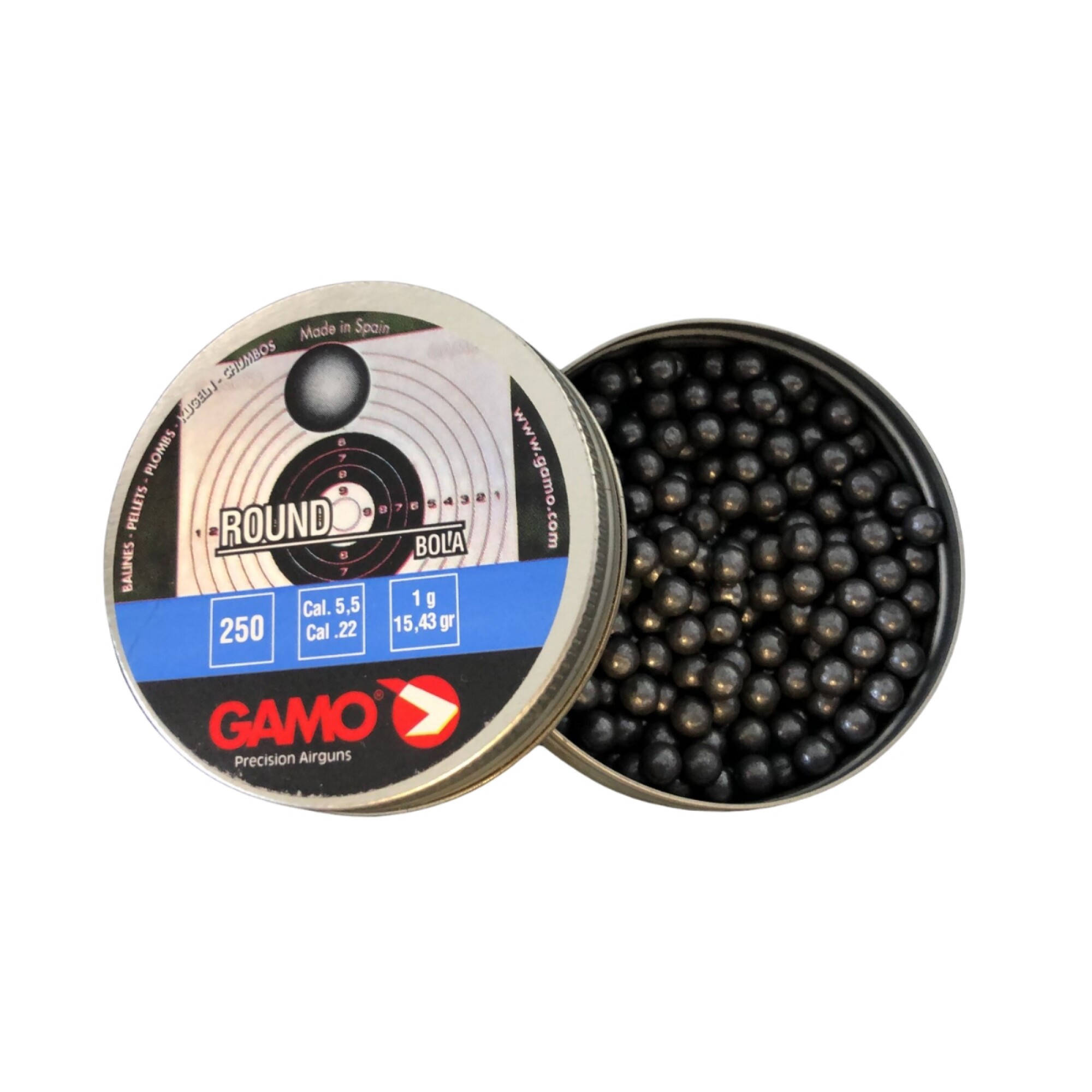 Balines ROUND Bola cal 5.5 250un - GAMO — Aventureros