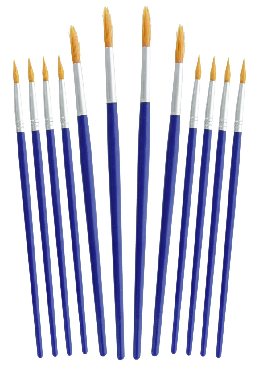 PINCELES X12PCS PUNTA FINA — El Clon
