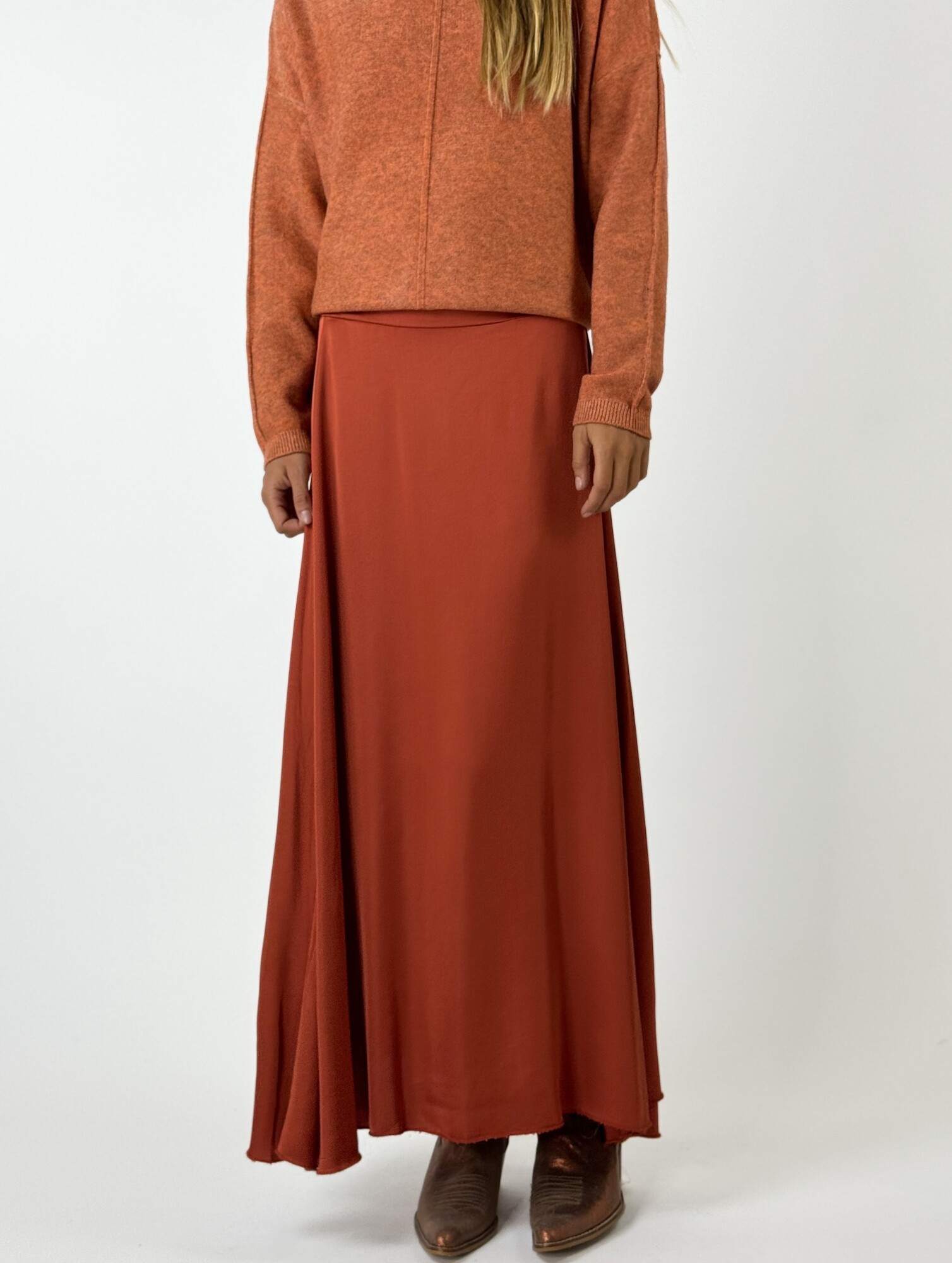 POLLERA ORIANA - LADRILLO — Panthai