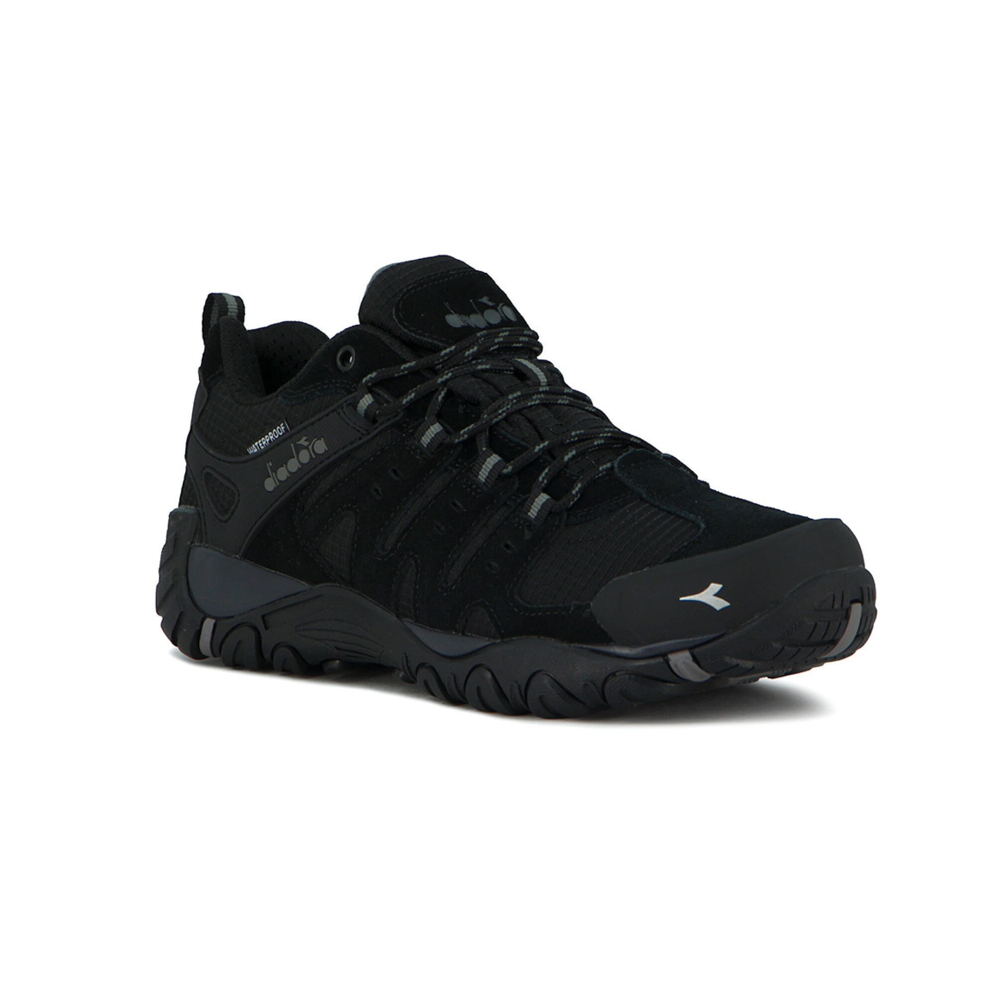 Diadora Hiking Hombre Waterproof Leather - Negro - Negro — Macri