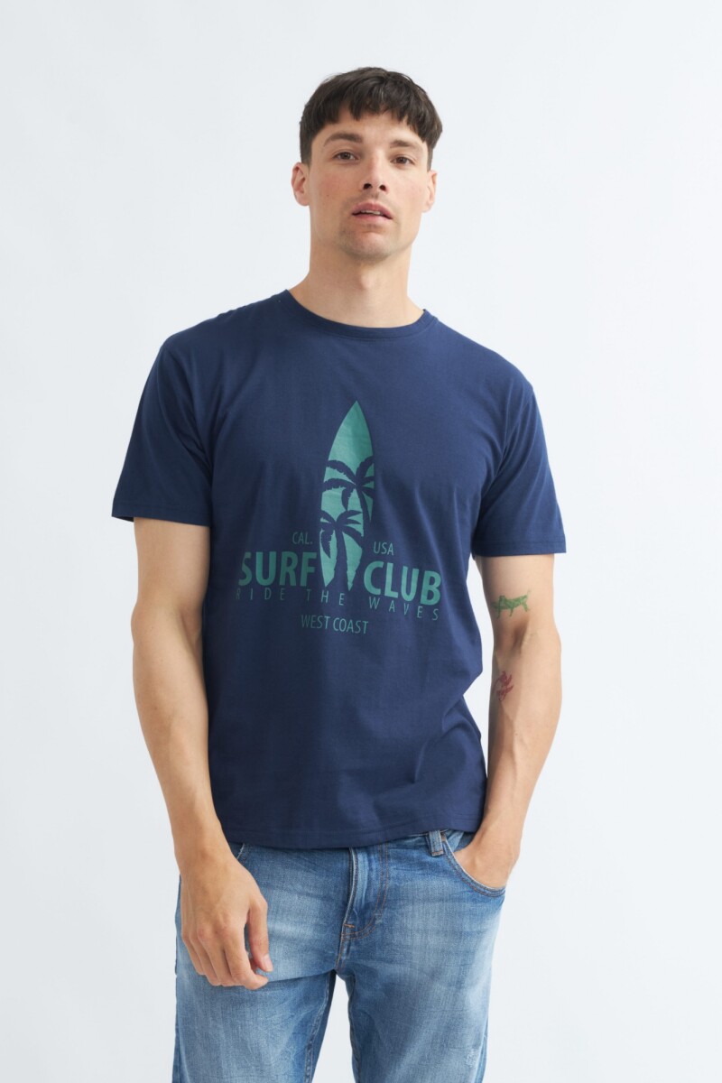 Remera Surf Club - Azul marino — Otherside