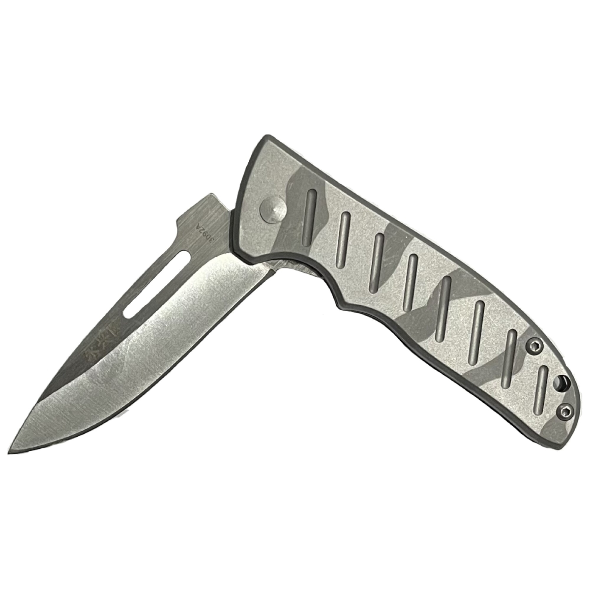 Navaja táctica CAMO - Gris — Aventureros