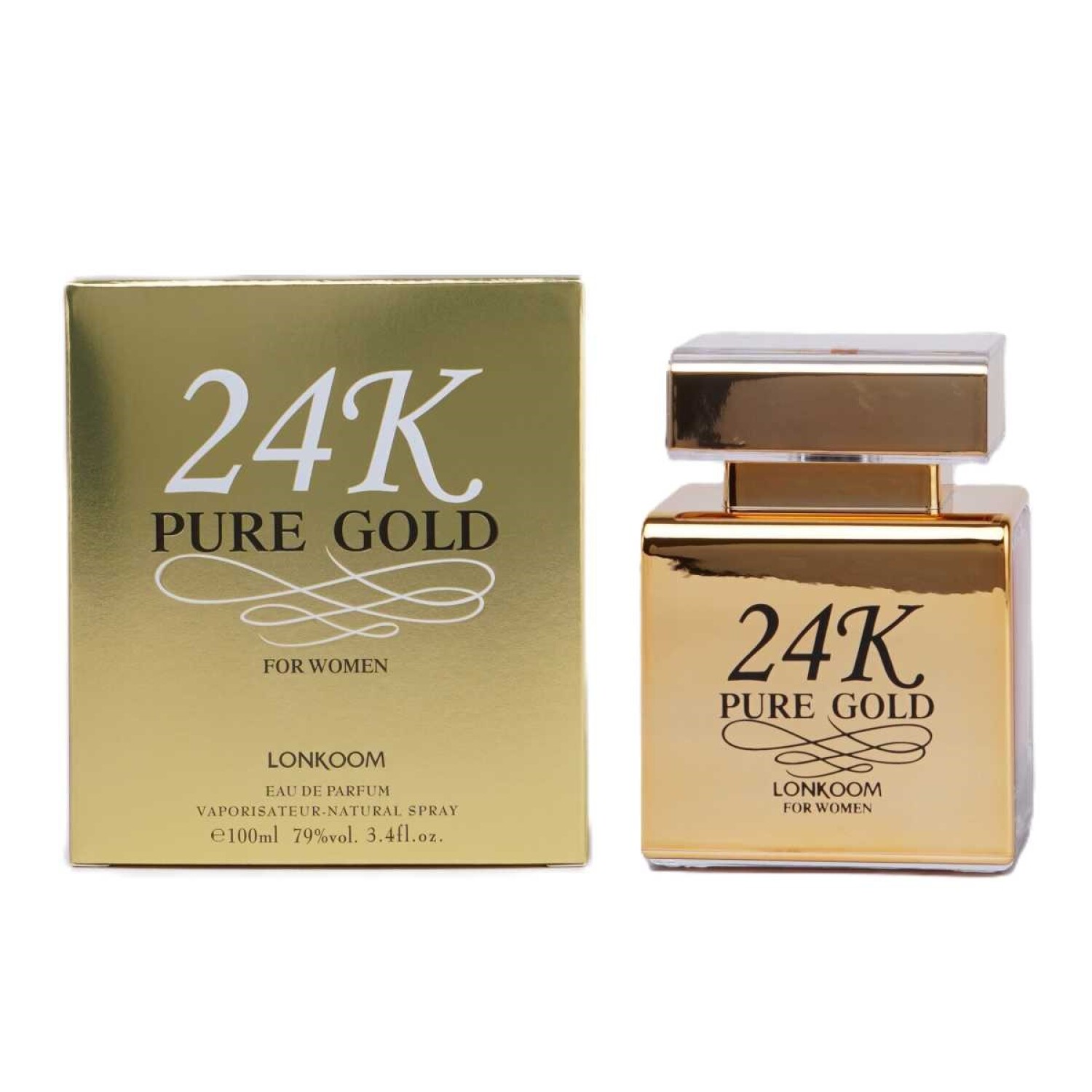 LONKOOM 24K PURE GOLD EDP FEM 100ML(987) — Farmacenter