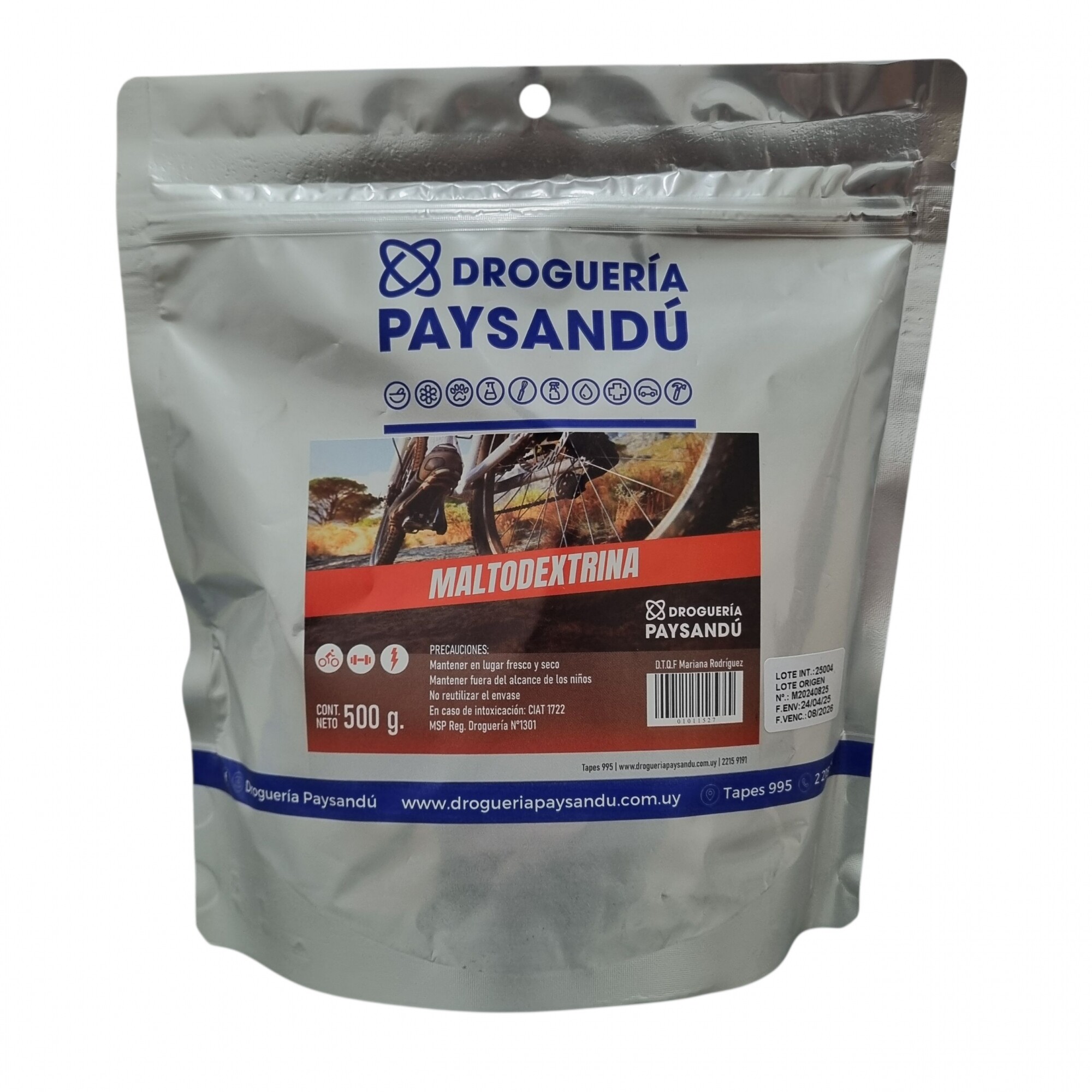 Maltodextrina - 500 g — Droguería Paysandú