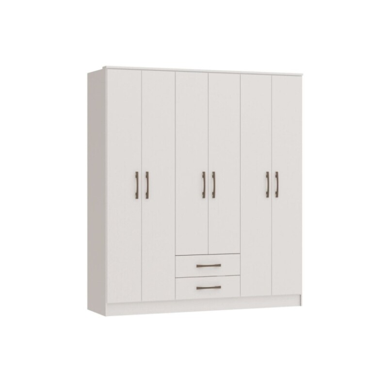 Ropero Rocha 6 Puertas Blanco Mdp — Albanes