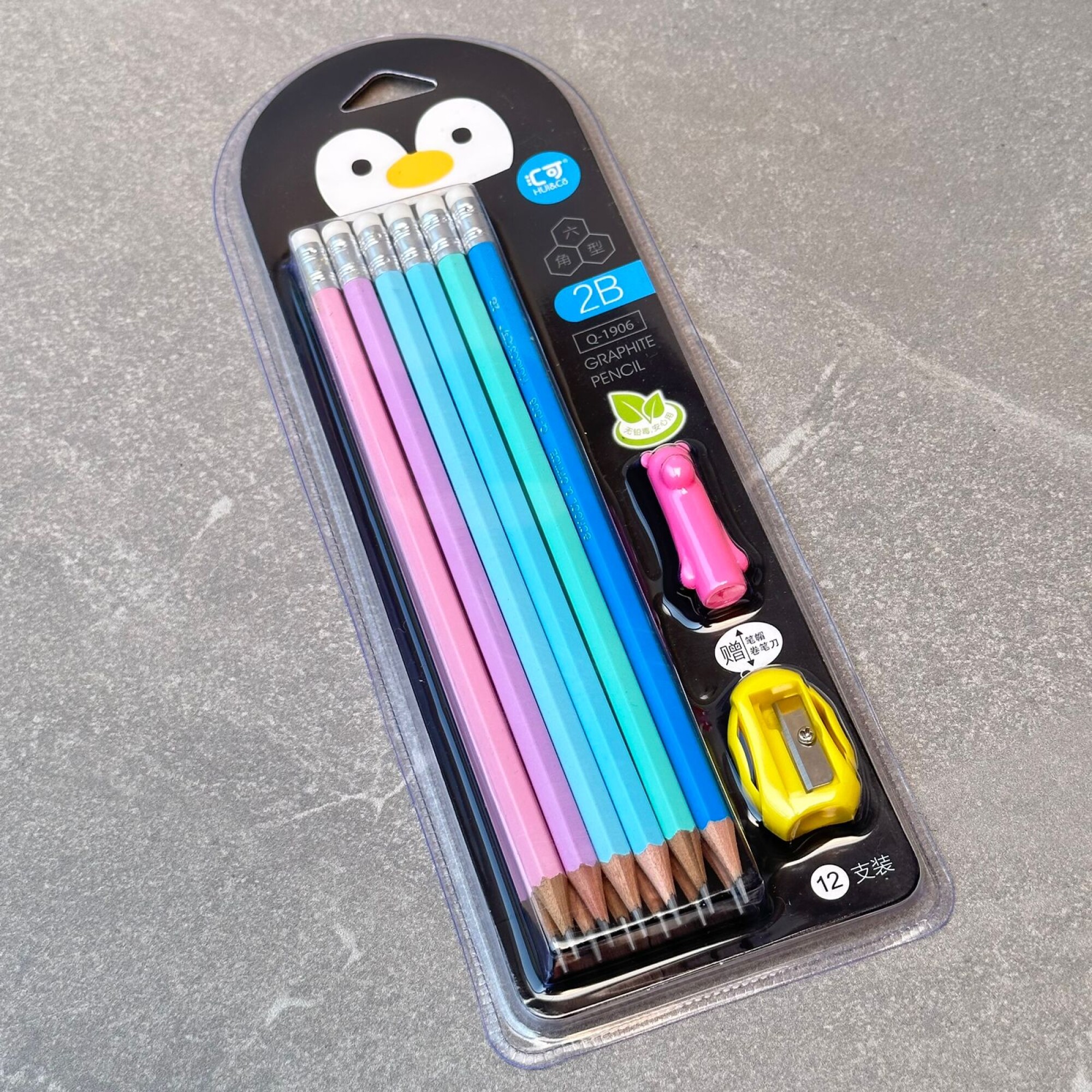 Juego De 12 Lápices 2B C/ Borrado Y Sacapuntas — El Capitán
