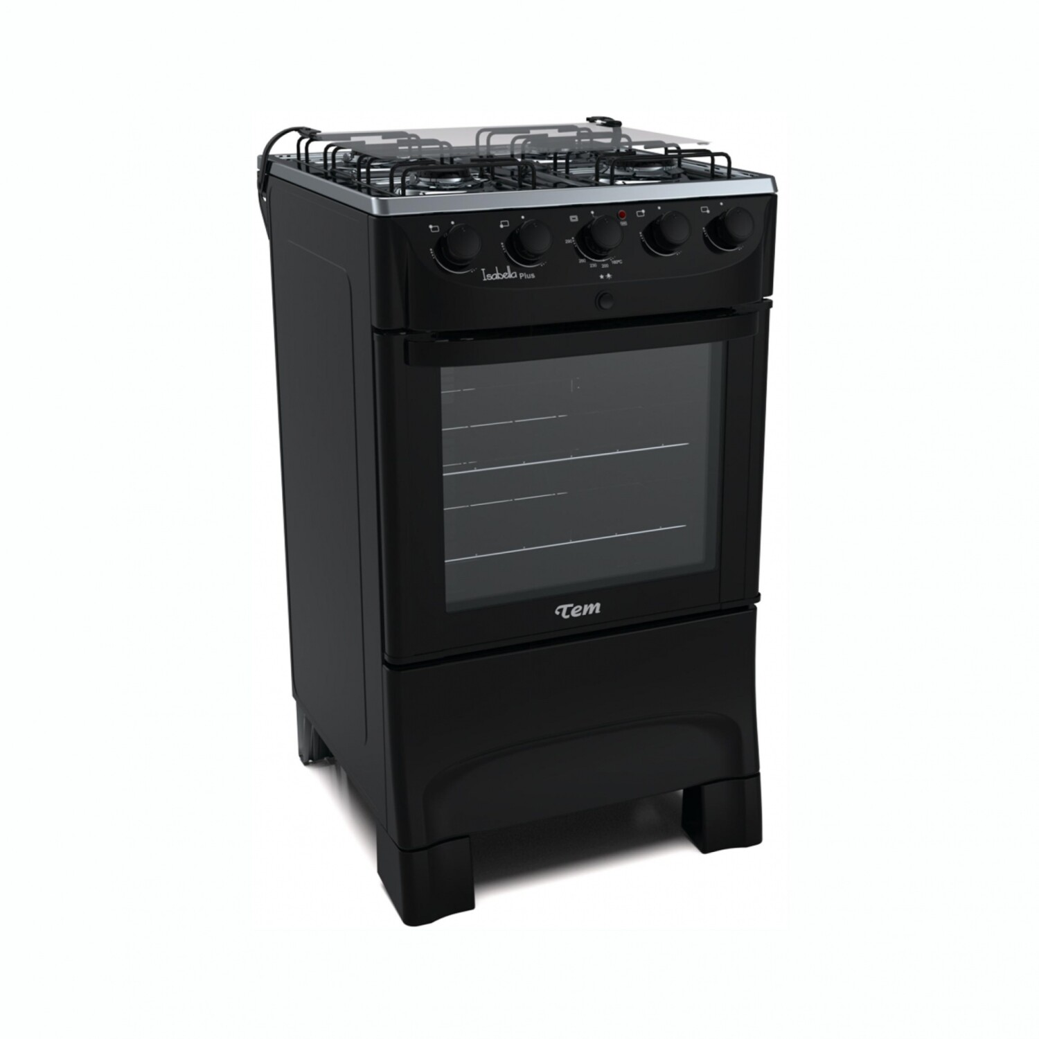 Cocina TEM Isabella Plus 4 Hornallas Con Grill Eléctrico — AMV Store