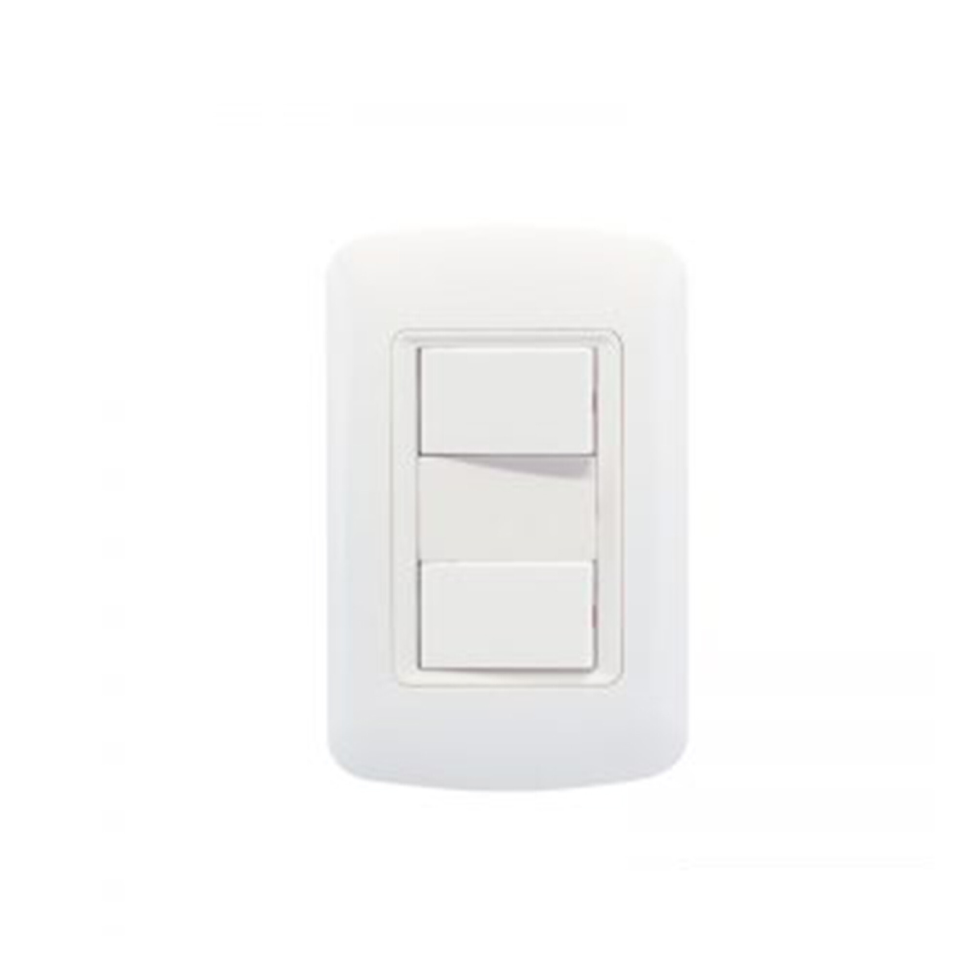 Conj. plaq. c/2 int. unipolares blanco AteneaPlus - M47106 — Fivisa