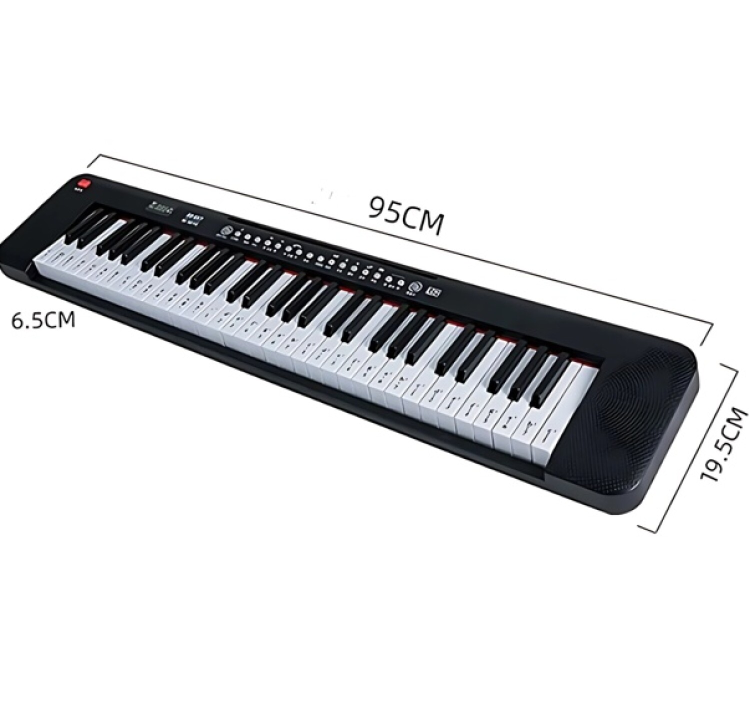 Teclado Órgano Musical 61 Teclas Electrónico 200 Tonos - Negro — Mundo Shop