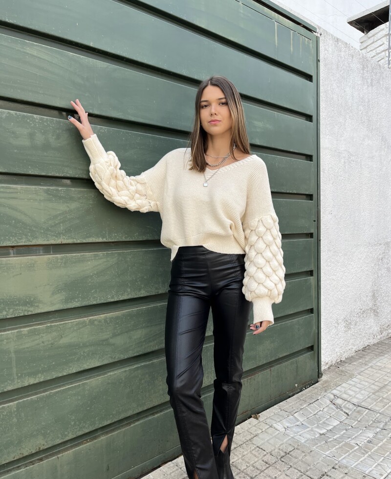 Buzo Julieta - manteca — Bianca Store