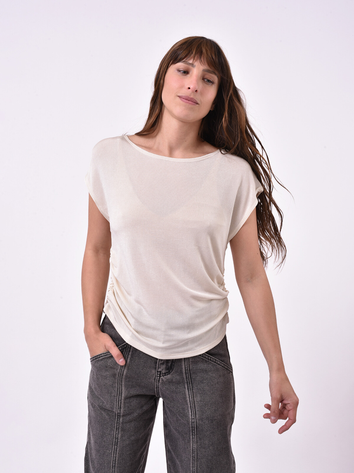 REMERA BALU - BEIGE CLARO — Guapa - Paprika