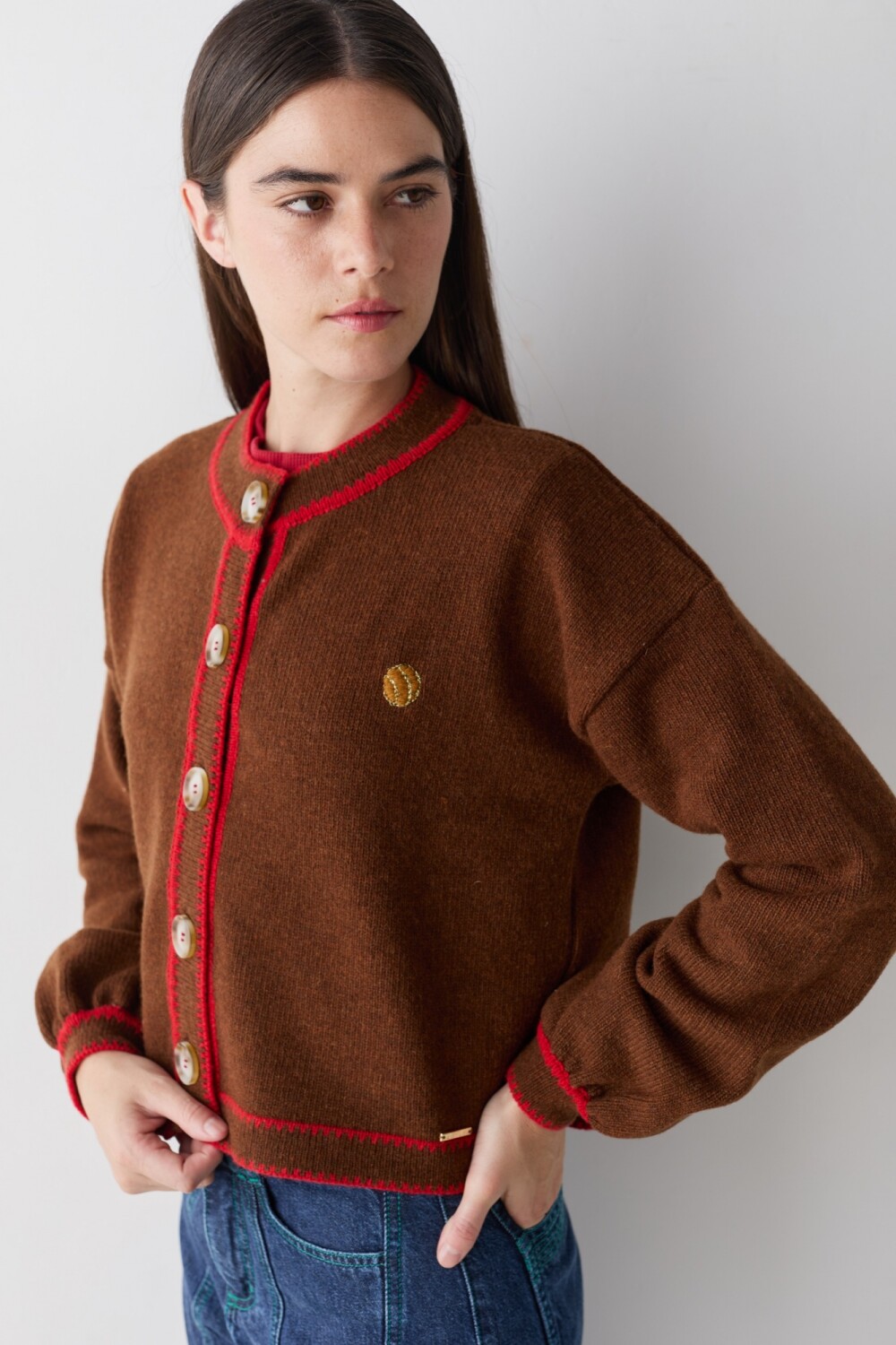 CARDIGAN TERRO WINTER - Chocolate — Savia