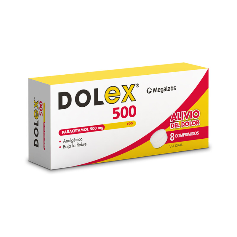 Dolex 500 Mg. 8 Comp. — Farmacia El túnel