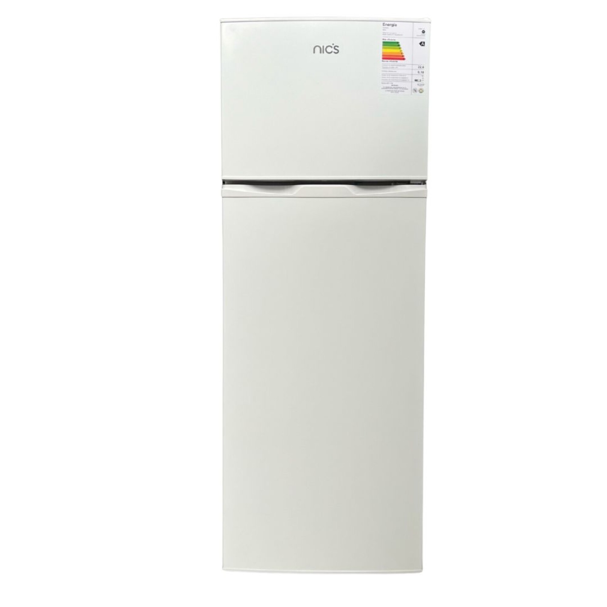 Heladera 207L Nic´s Blanca f/húmedo BCD-225 Refrigerador — Brillante