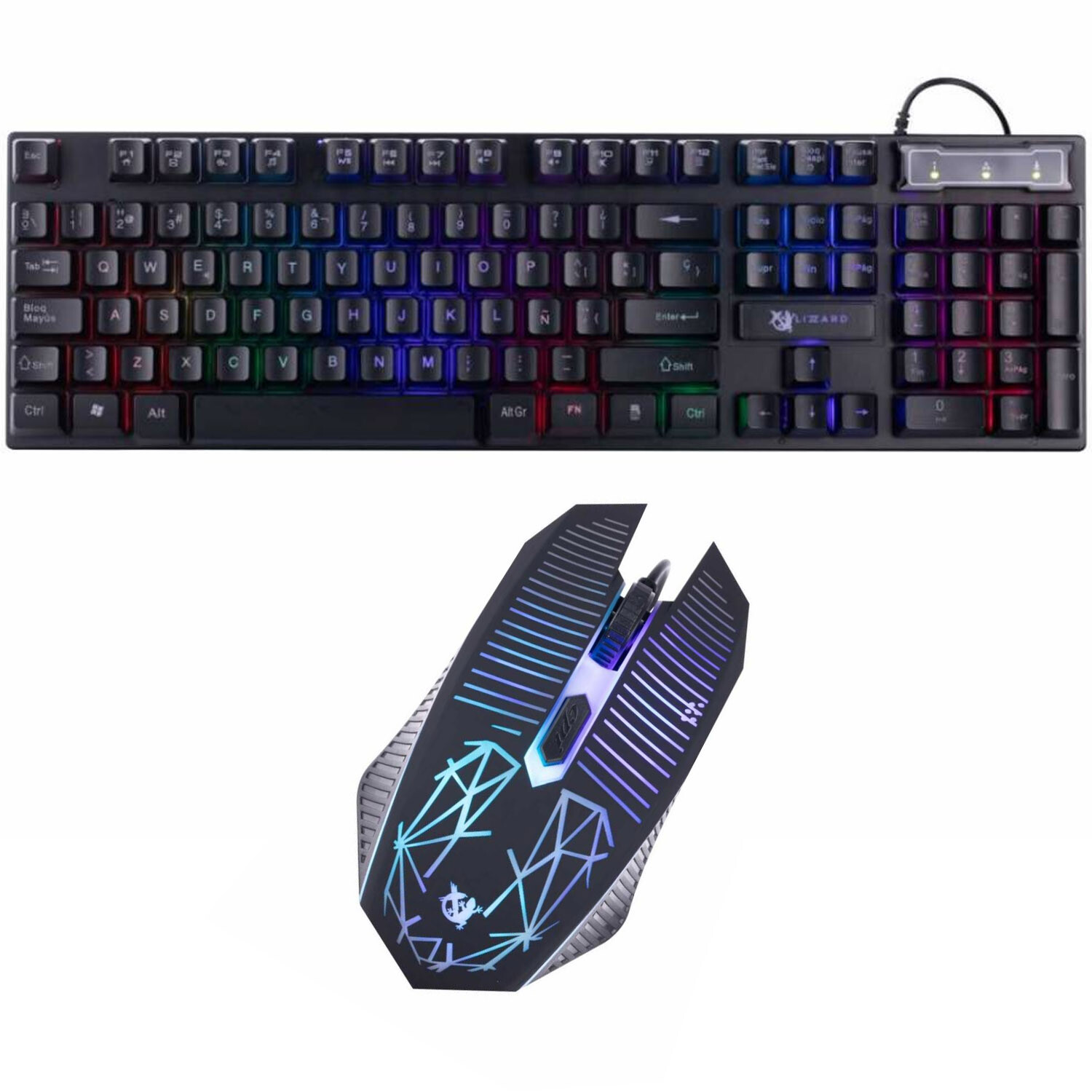 Kit Gamer X-Lizzard XZZ-CO-02 Teclado Mouse Headset Mousepad ...