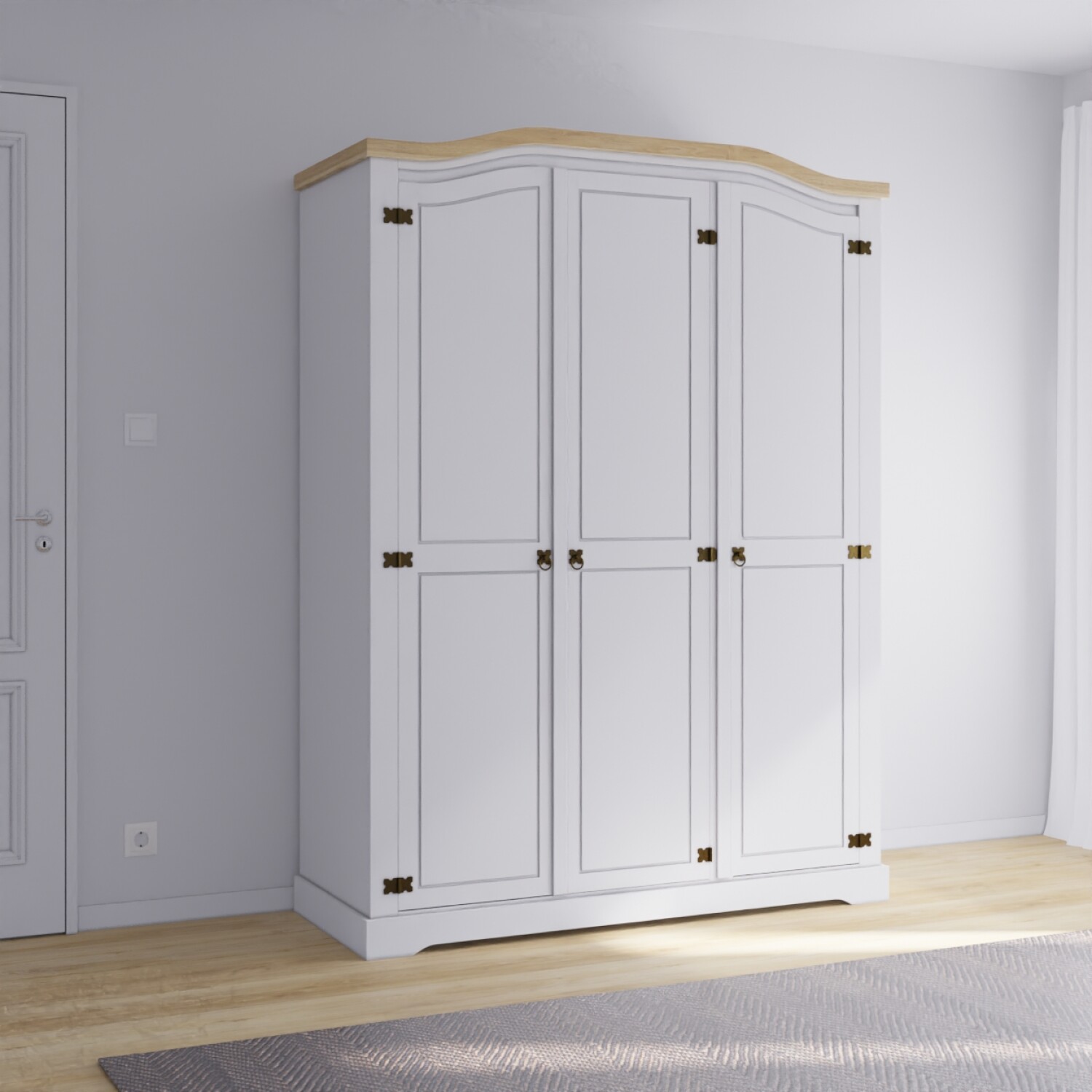 Ropero Curvo 3 Puertas - Linea Mexicana — Rustico Hogar