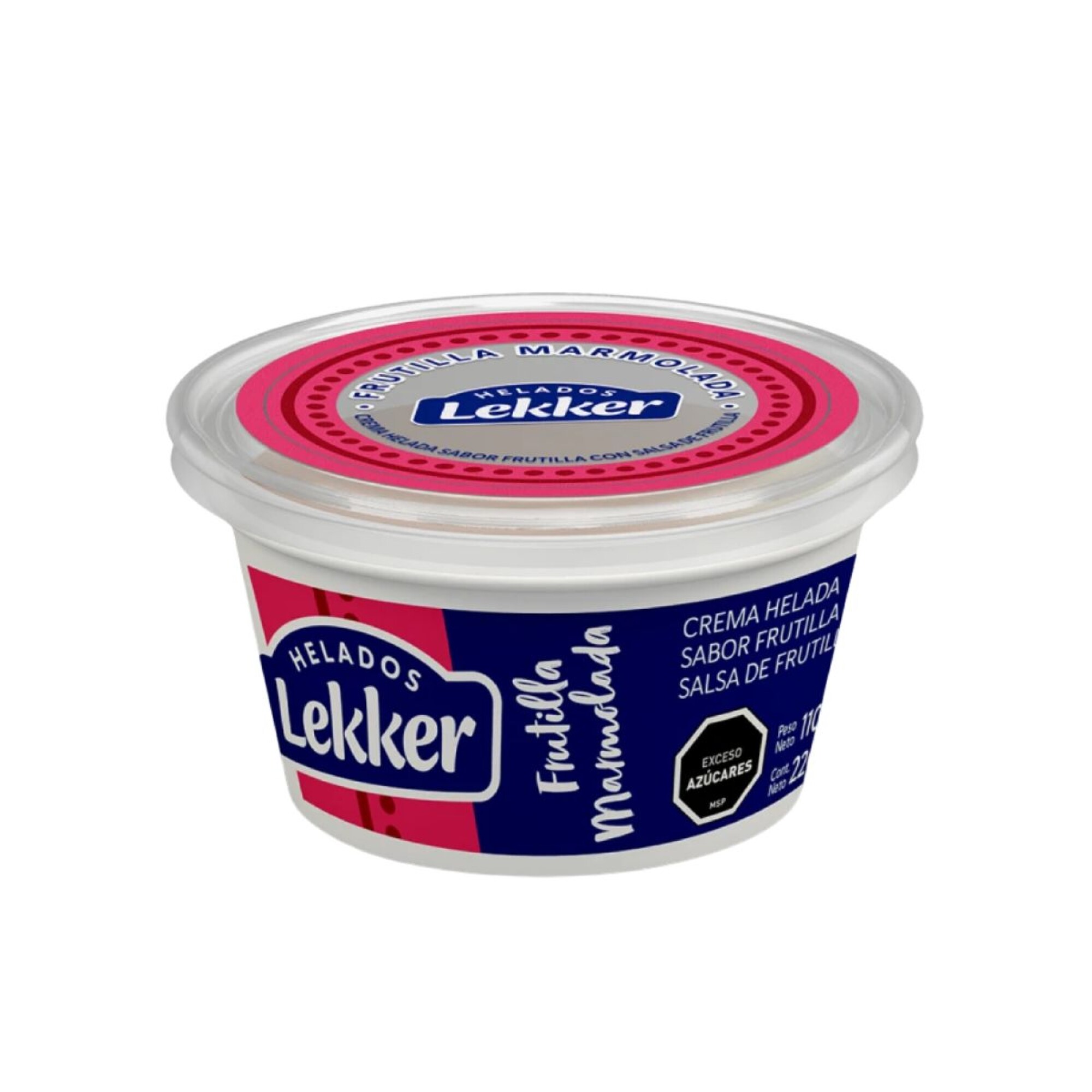 Vasito Lekker 220 Cc X18 Frutilla Marmolada C/pulpa De Frutilla ...