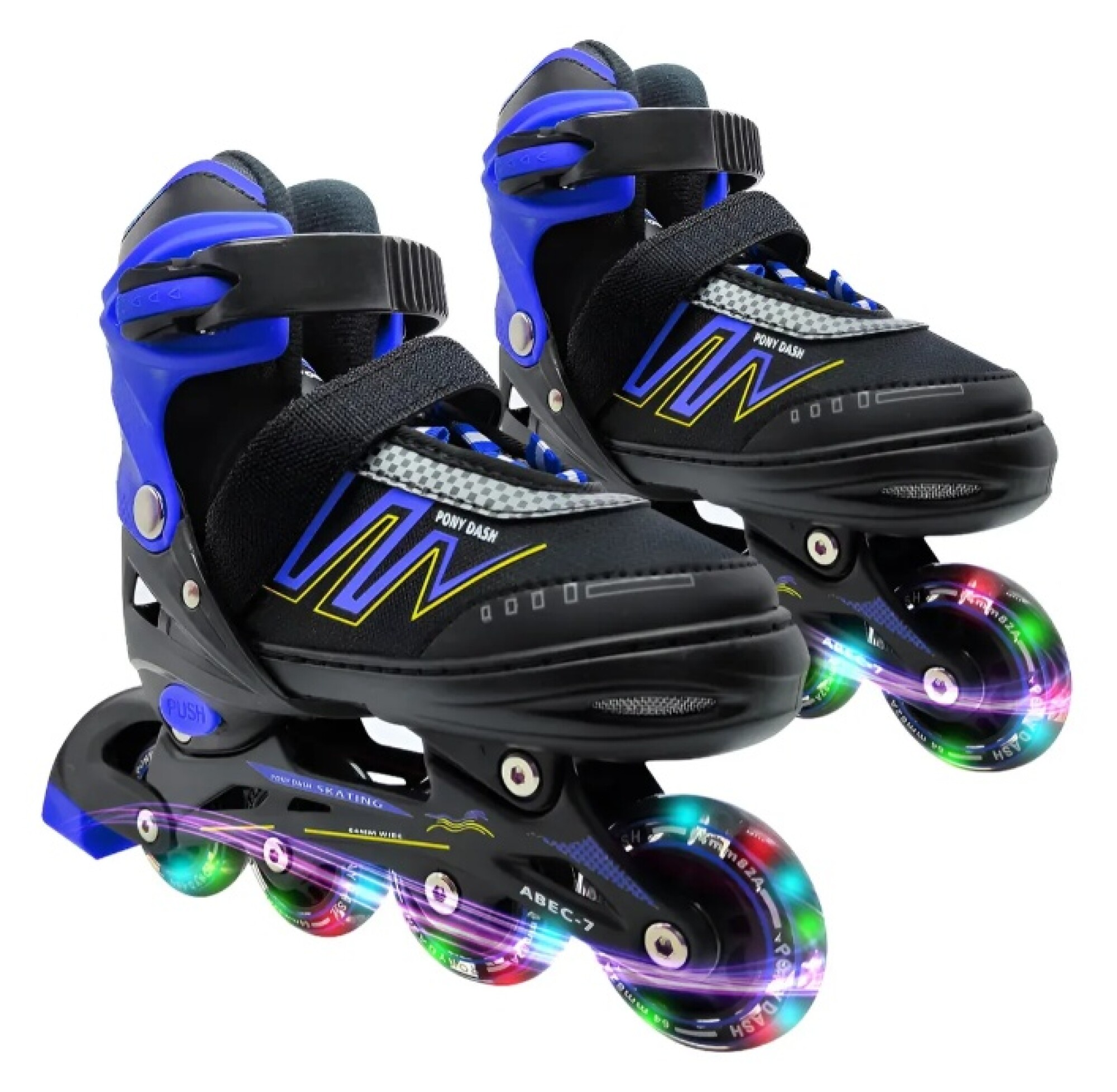 Rollers Patines Ajustables Con Luces Infantil talle M - Rollers Patines ...