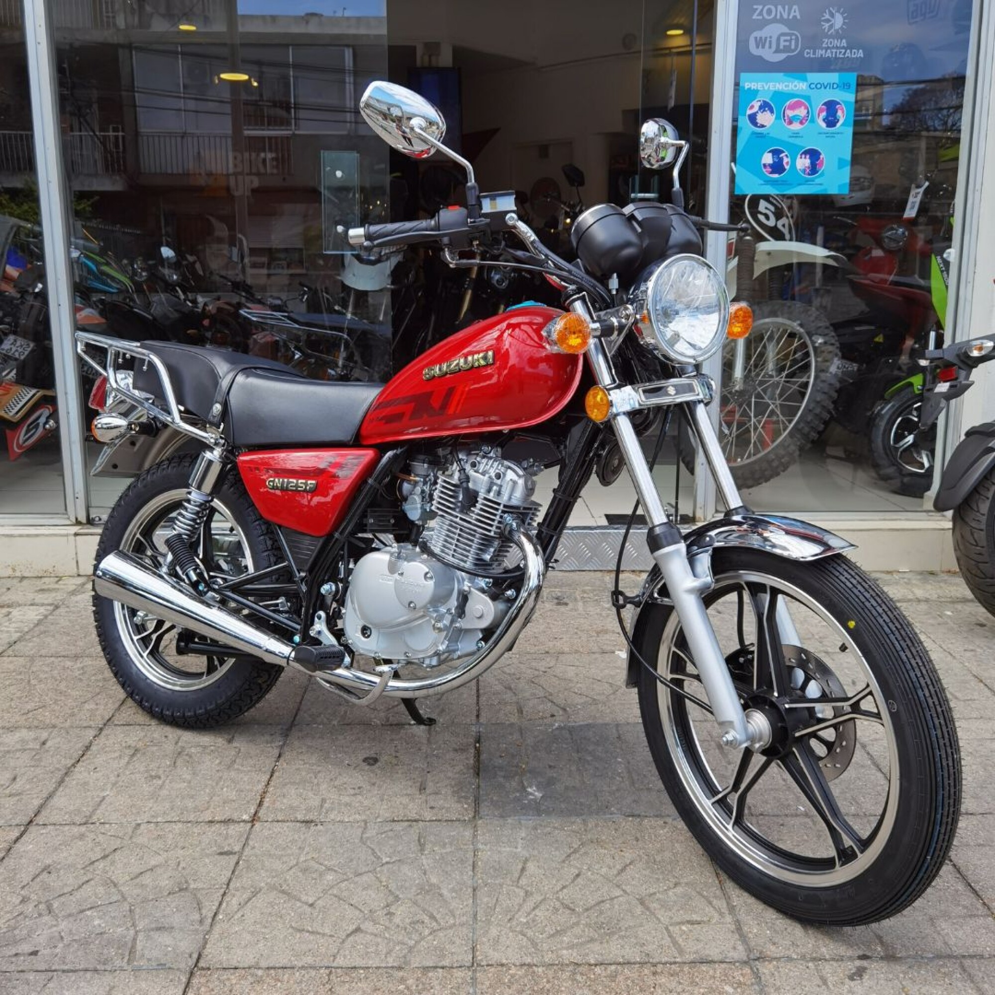 Suzuki GN125F - Rojo - Reserva — Bike Up