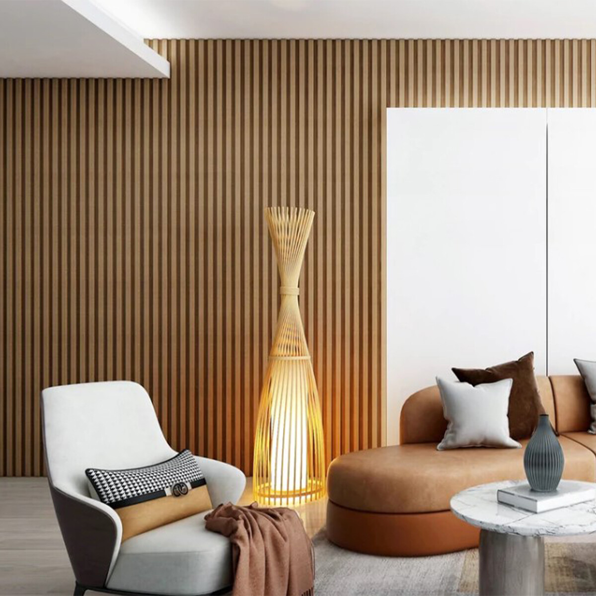 Revestimiento Simil Madera Marron Oscuro en EPS — Prodeco